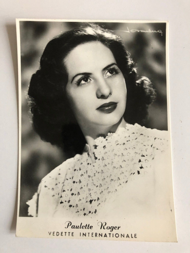 PHOTO DE PRESSE PAULETTE ROGER ORIGINALE VINTAGE | eBay