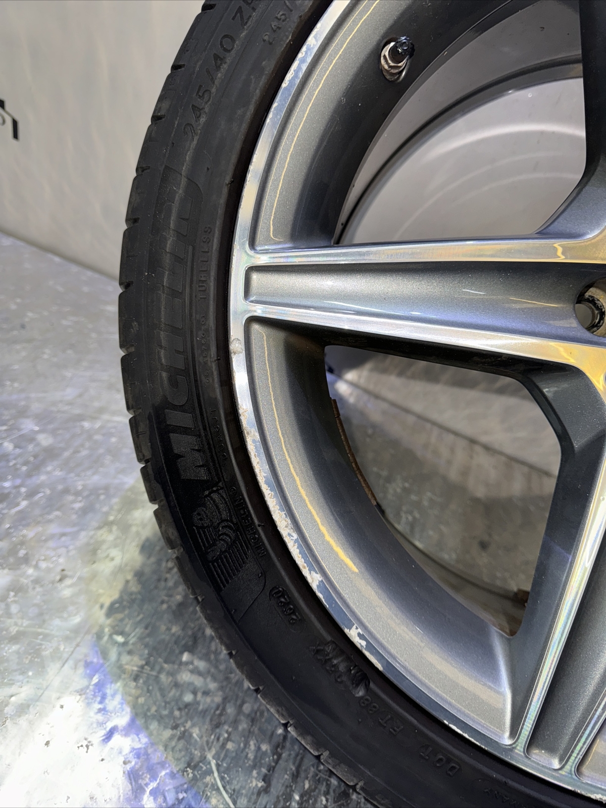 MERCEDES C CLASS AMG W205 REAR ALLOY WHEEL WITH TYRE A2054011200 C2 ...