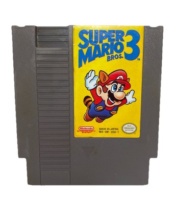(ORIGINAL) Super Mario 3 (Nintendo NES, 1990) Authentic Cartridge ...