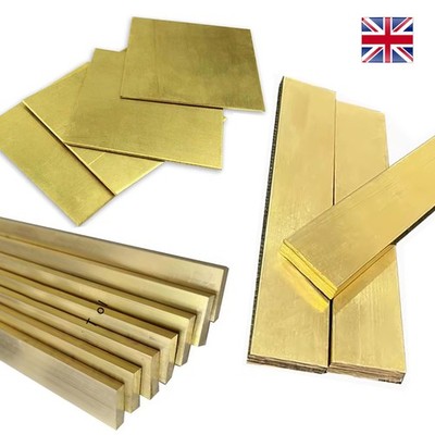 UK Brass Flat Bar Strip Plate 3/5/10mm Metal Brass Sheet Models ...