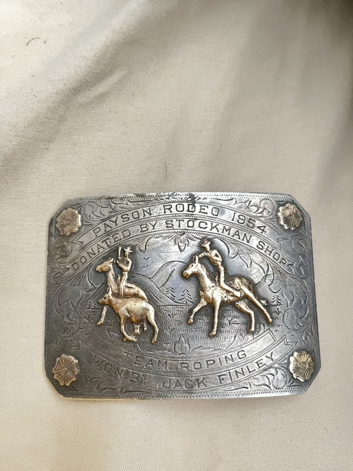 1954 Payson Rodeo Team Roper Belt buckle | eBay