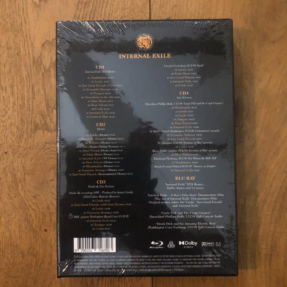 CD BOX Fish Internal Exil 4 CD + Atmos blu-ray NEW SS ex-Marillion 5 ...