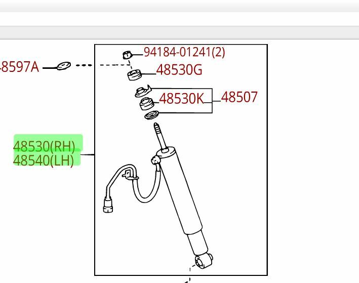 Toyota 4Runner Rear Shocks w/ X-REAS Genuine OEM OE | eBay