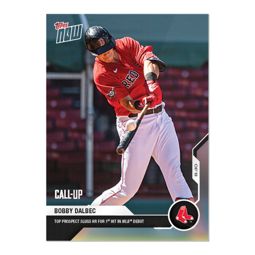 Bobby Dalbec - MLB TOPPS NOW Card 181 Top Prospect slugs first hit 2020 ...
