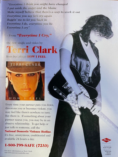 1999 Vintage Magazine Advertisement Terri Clark How I Feel | eBay