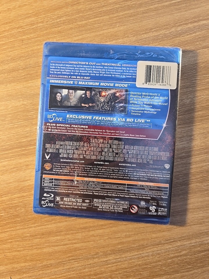Terminator Salvation (Blu-ray, 2009 Director's Cut) Combined Shipping ...