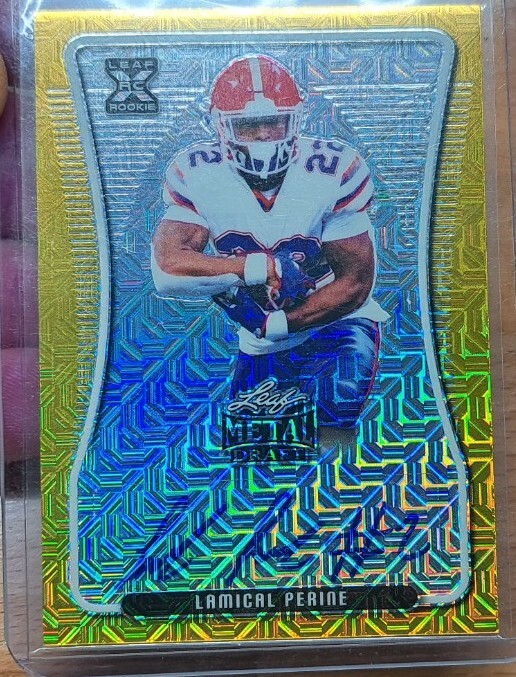 2020 Lamical Perine SSSP Leaf Metal Draft Gold Wave 1 Of 1 Auto RC MINT ...
