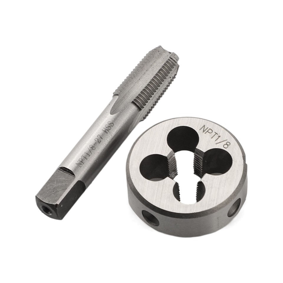Premium Grade 1 1/8 NPT Tap and 1 1/8 NPT Die Set for Superior Strength ...
