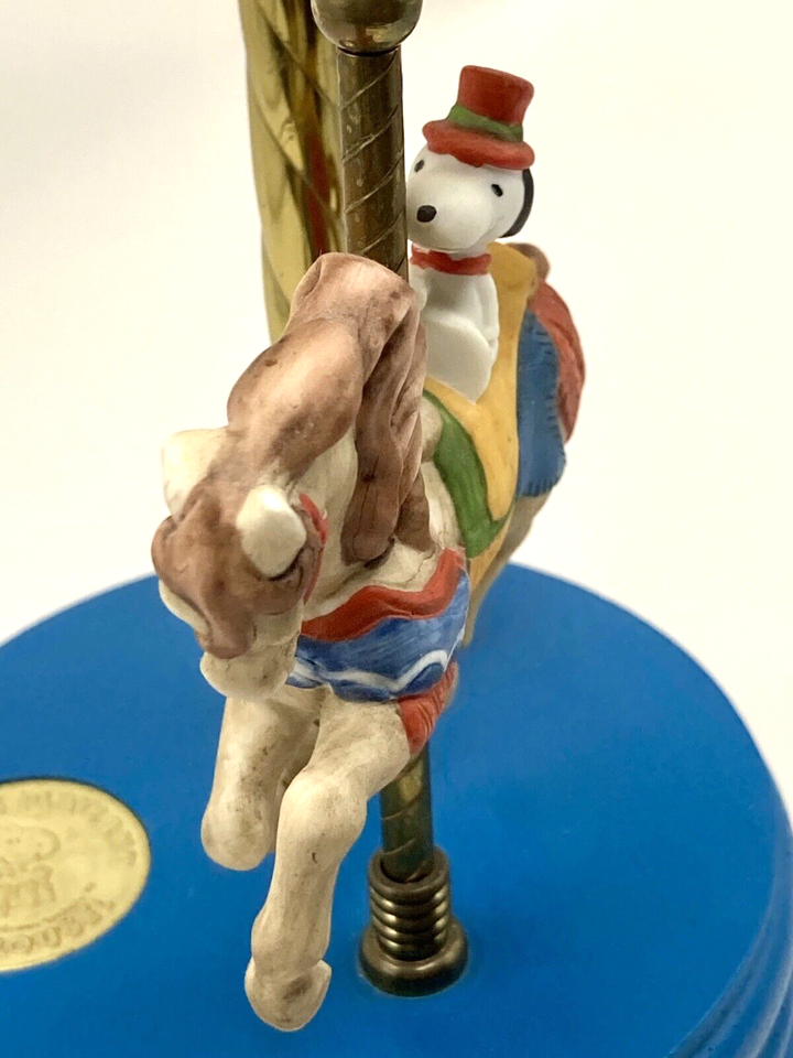 RARE VINTAGE WILLETT'S PEANUTS PLAYLAND CAROUSEL SNOOPY CHARLIE BROWN ...