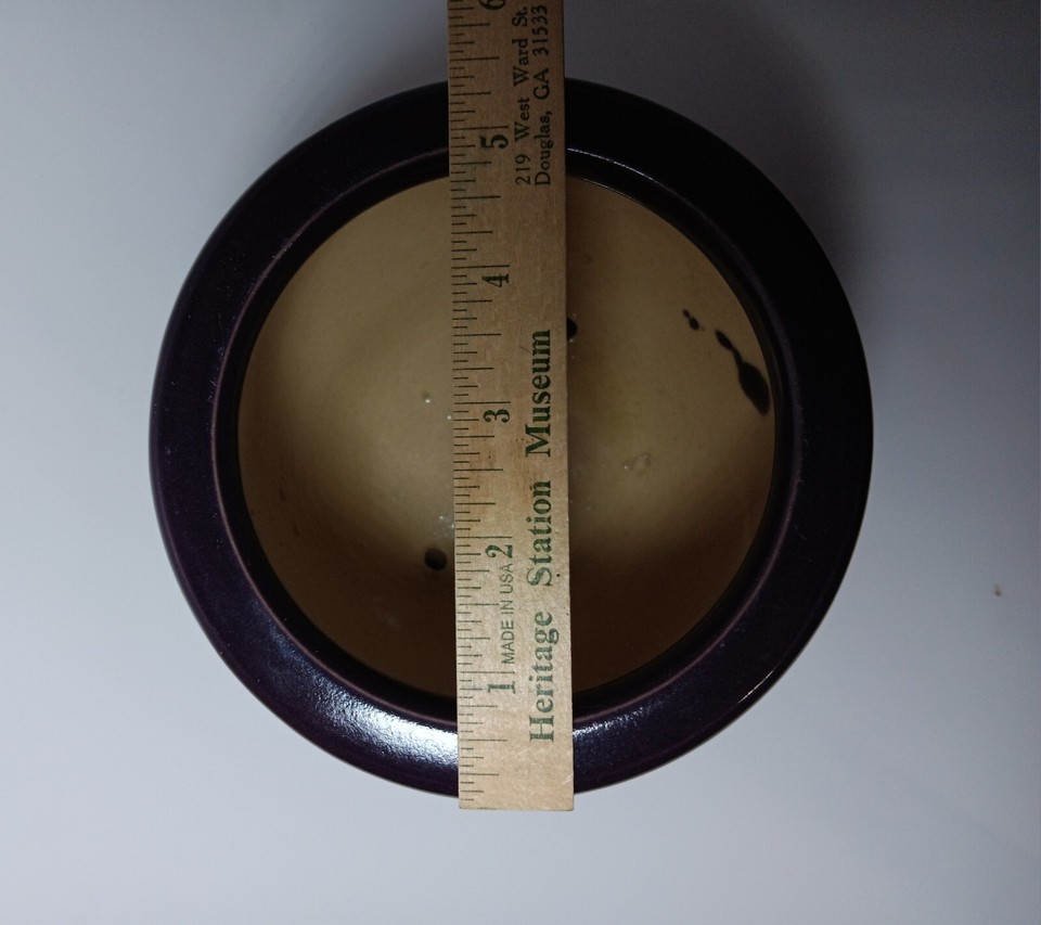 Floral Clay Pot Planter With Connecting Under Dish And Drain Hole 5" By ...
