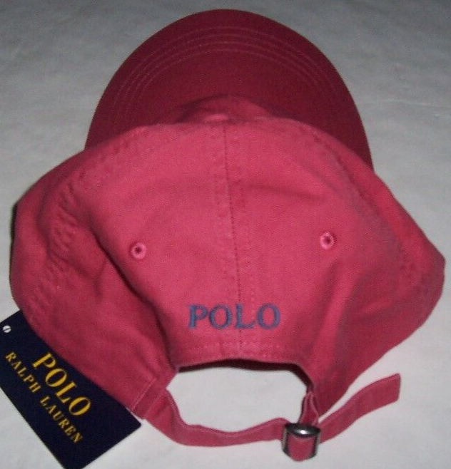 NWT Polo Ralph Lauren NANTUCKET RED Men's Chino Baseball Cap Hat BLUE ...