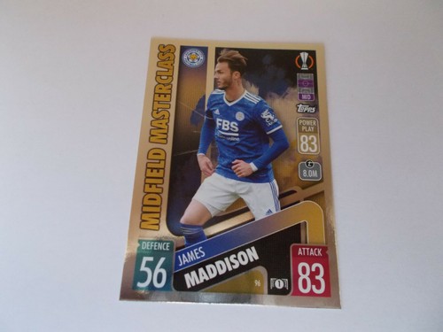 Match Attax 21/22 "JAMES MADDISON" #96 Midfield Masterclass Trading ...