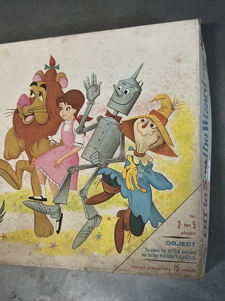 Off To See The Wizard Board Game Milton Bradley Vintage 1968 No. 4852 ...