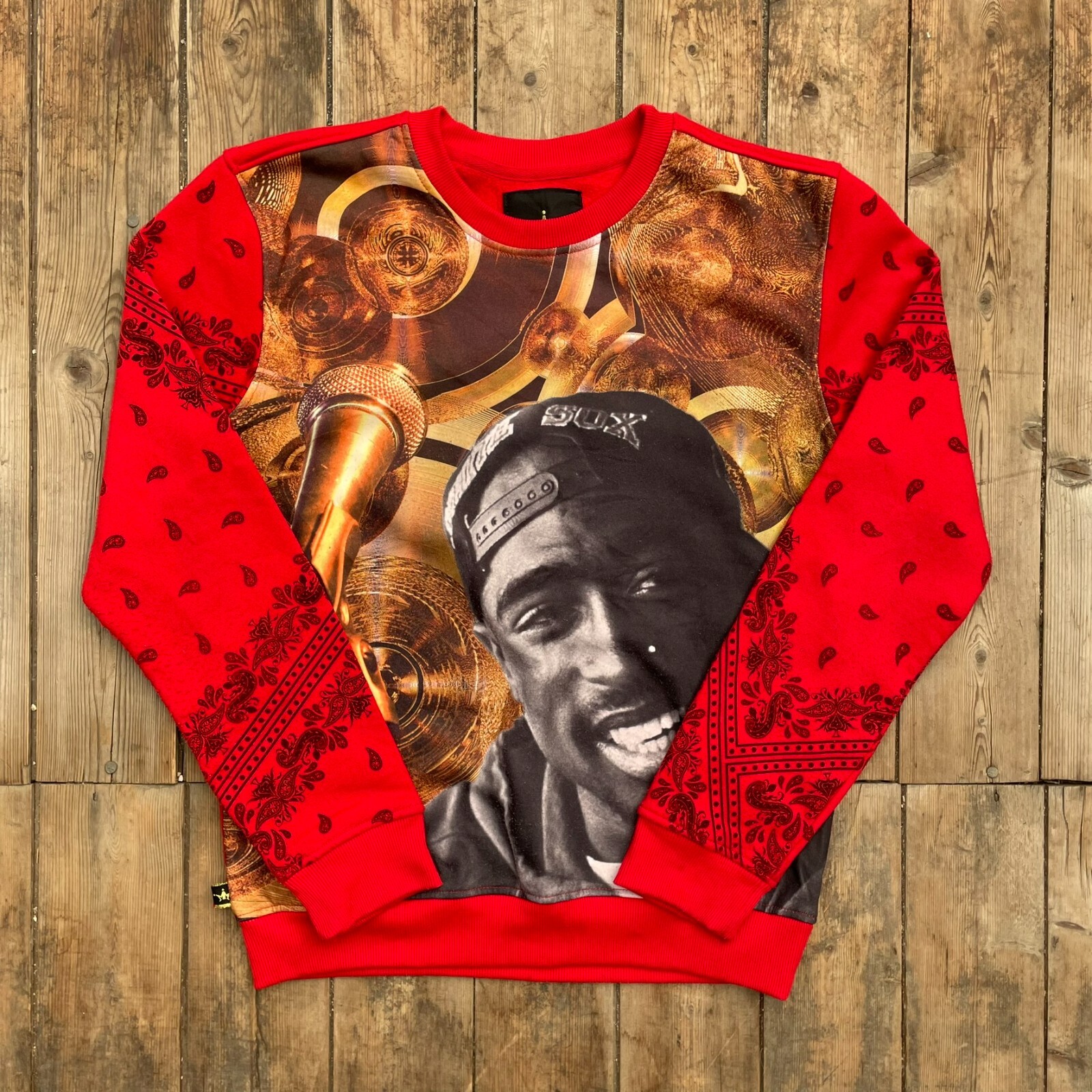 Maxi Milian Tupac 2Pac Graphic Print Sweatshirt Red W… - Gem