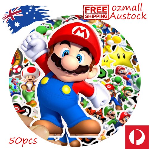 50pcs Super Mario Jumpman Kong Game Vinyl Decal Car Stickers Bomb ...