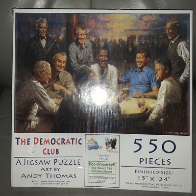 New The Democratic Club 550 pc Jigsaw Puzzle Presidents Obama FDR ...
