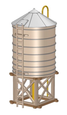 N Scale Rooftop Water Tank Kit (large) (569) | eBay