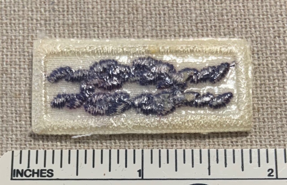 VTG SEA SCOUTS QUARTERMASTER Square Knot Award Badge PATCH Blue on ...