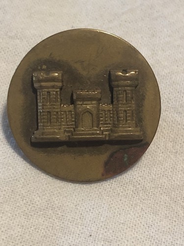 B413- Vintage Lapel Pin - US ACE Engineer Branch Insignia - Collar Disc ...