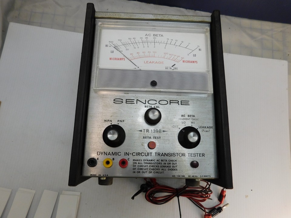 Vintage Sencore TR139B Dynamic in-circuit transistor tester | eBay