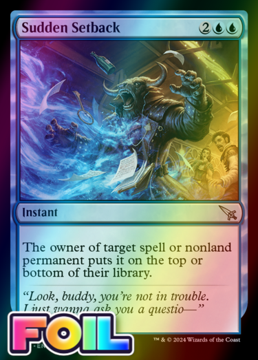 x1 Sudden Setback MKM MTG 72 FOIL UNCOMMON M/NM 1x | eBay