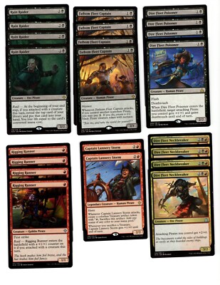 Red Black Pirates-60 Card Magic the Gathering Deck-MTG-Rares-RTP-Casual ...