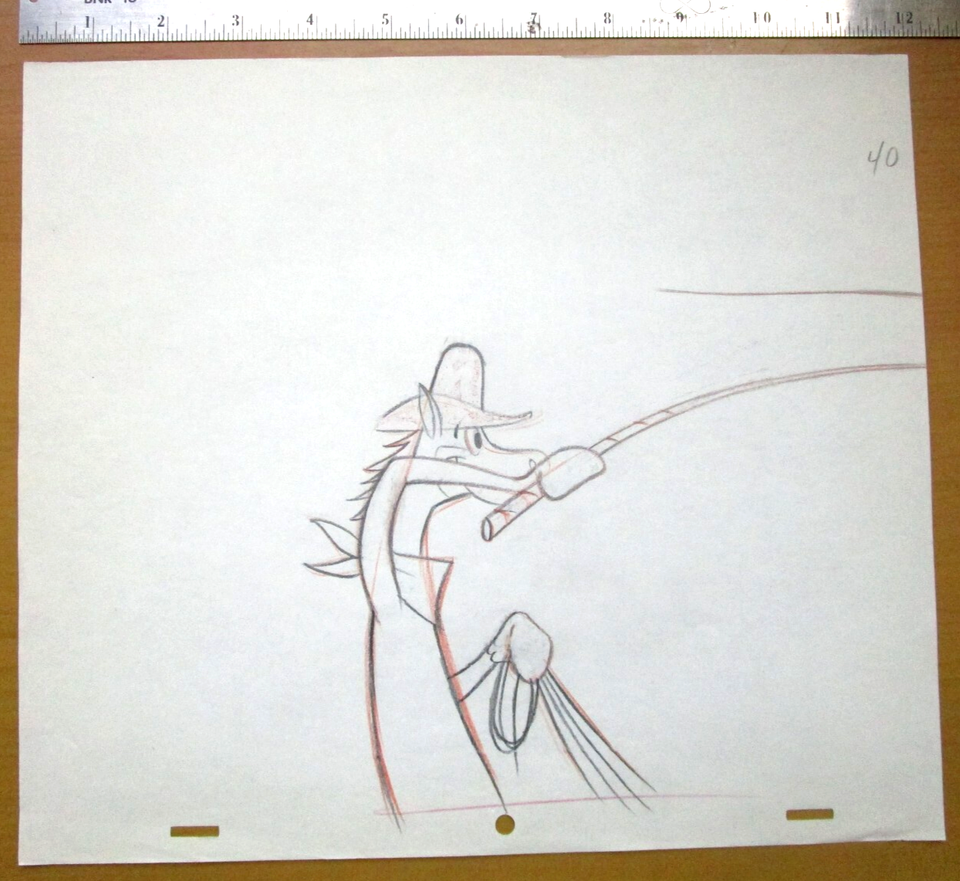 1959 QUICK DRAW MCGRAW OPENING HANNA-BARBERA ORIGINAL PRODUCTION cel ...
