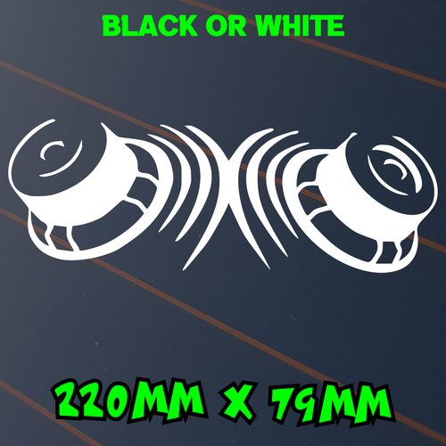 Speakers Sticker Car Decal Window Bass Sub Woofer Amp Music JDM Stereo ...