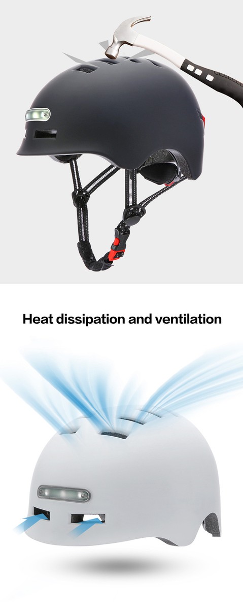 Ilm Helmet Hailong Bike Helmet With Built-in LED Light - USB ...