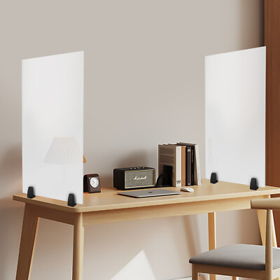 30 X 18 Inch Acrylic Desk Dividers Office Partitions 2 Dual Frosted | eBay