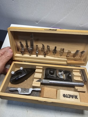 Vintage X-acto kit - 'X-acto Workshop' in wood case EUC | eBay