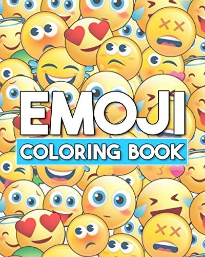 Emoji Coloring Book: Funny, Cute, Easy Emoji Coloring Pages Kids, Boys ...