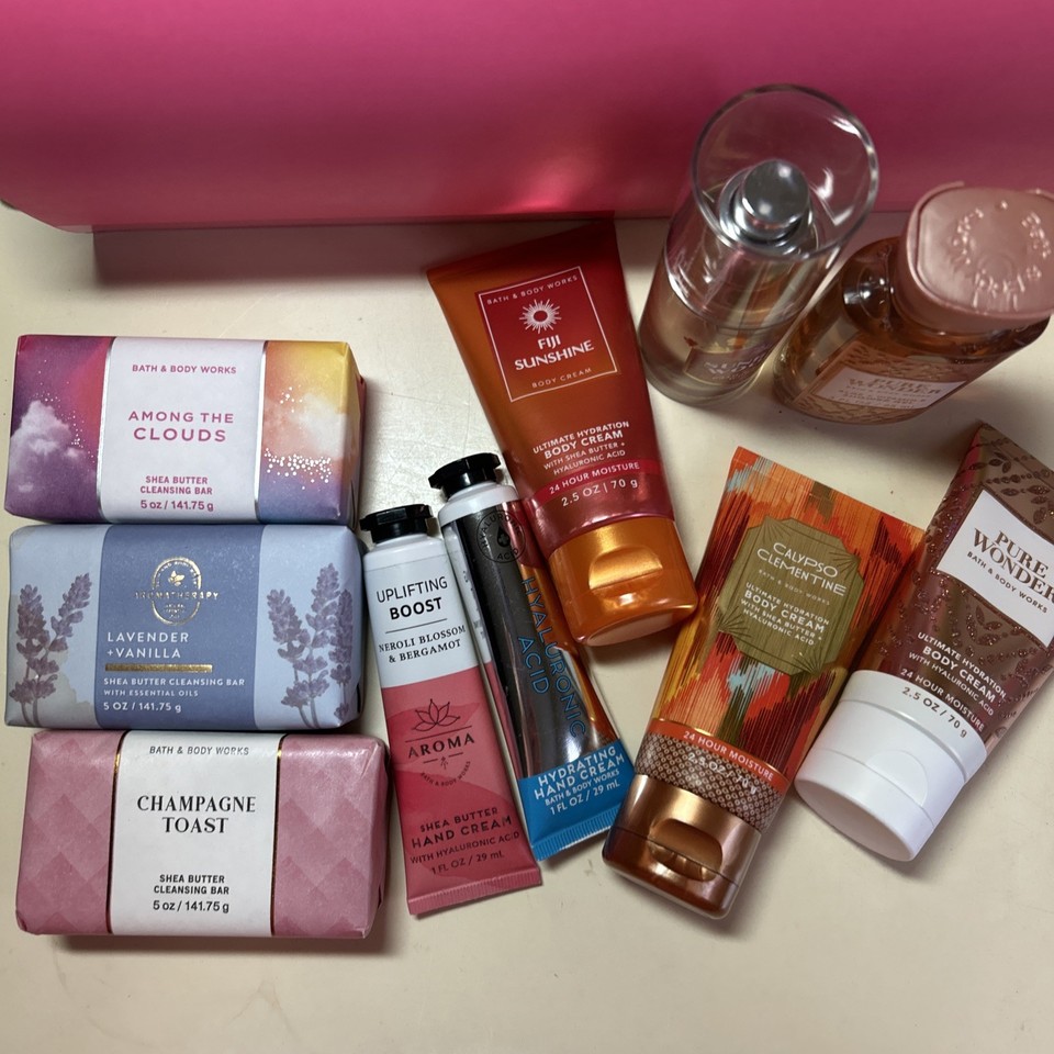 Bath & body works travel size cream, gel, mist- hand cream, cleansing ...