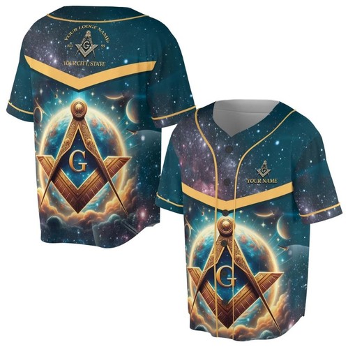Personalized Freemasonry Mason Galaxy Baseball Jersey S-5XL | eBay