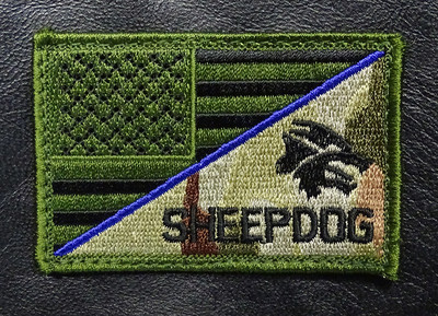 SHEEPDOG BLUE LINE US FLAG MULTICAM TACTICAL MORALE ACU HOOK PATCH | eBay