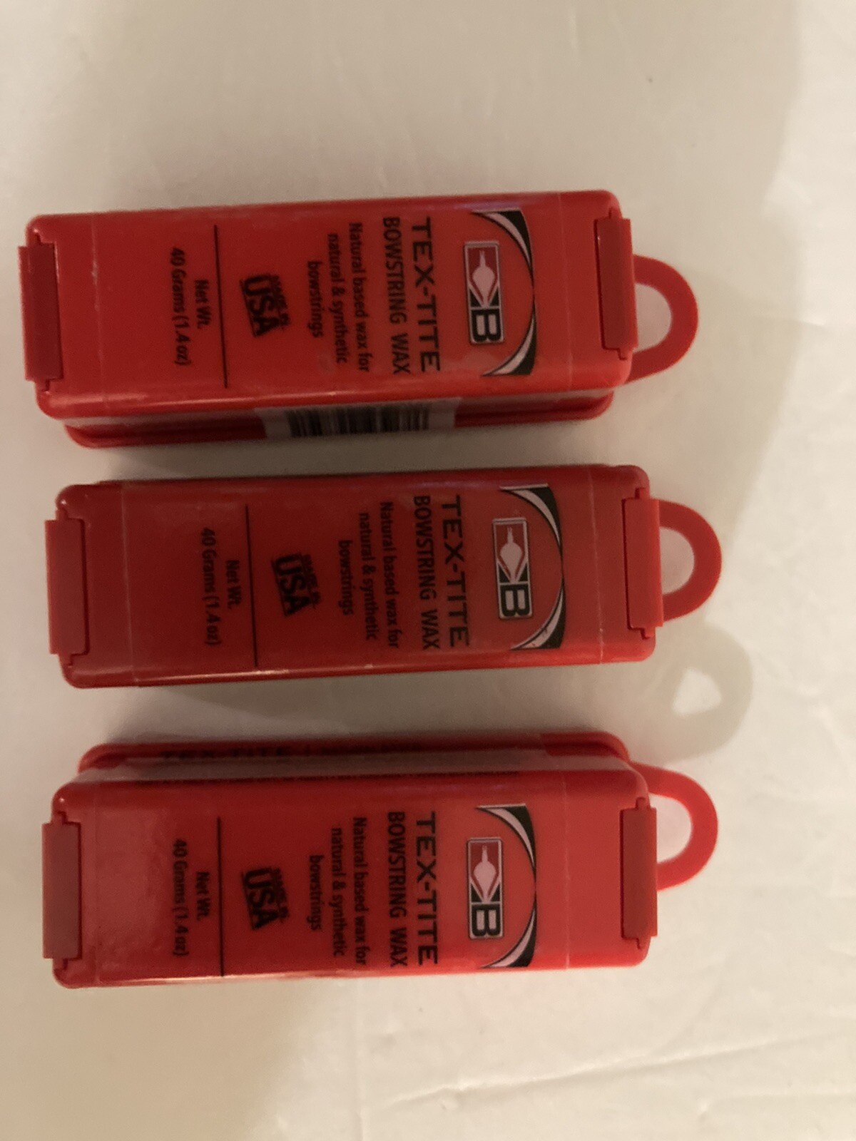 3x Bohning Arrow Bowstring Wax Tex-Tite Box Applicator 40 grams 1.4 oz ...