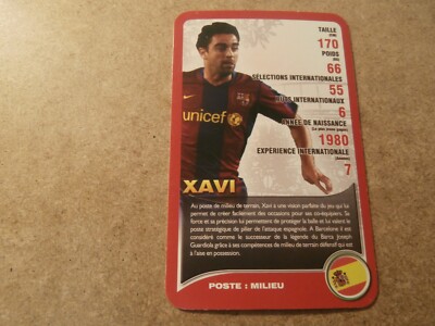XAVI, FC BARCELONE, 2008 TRADING FOOTBALL ROOKIE CARD, COLLECTOR (JT29 ...