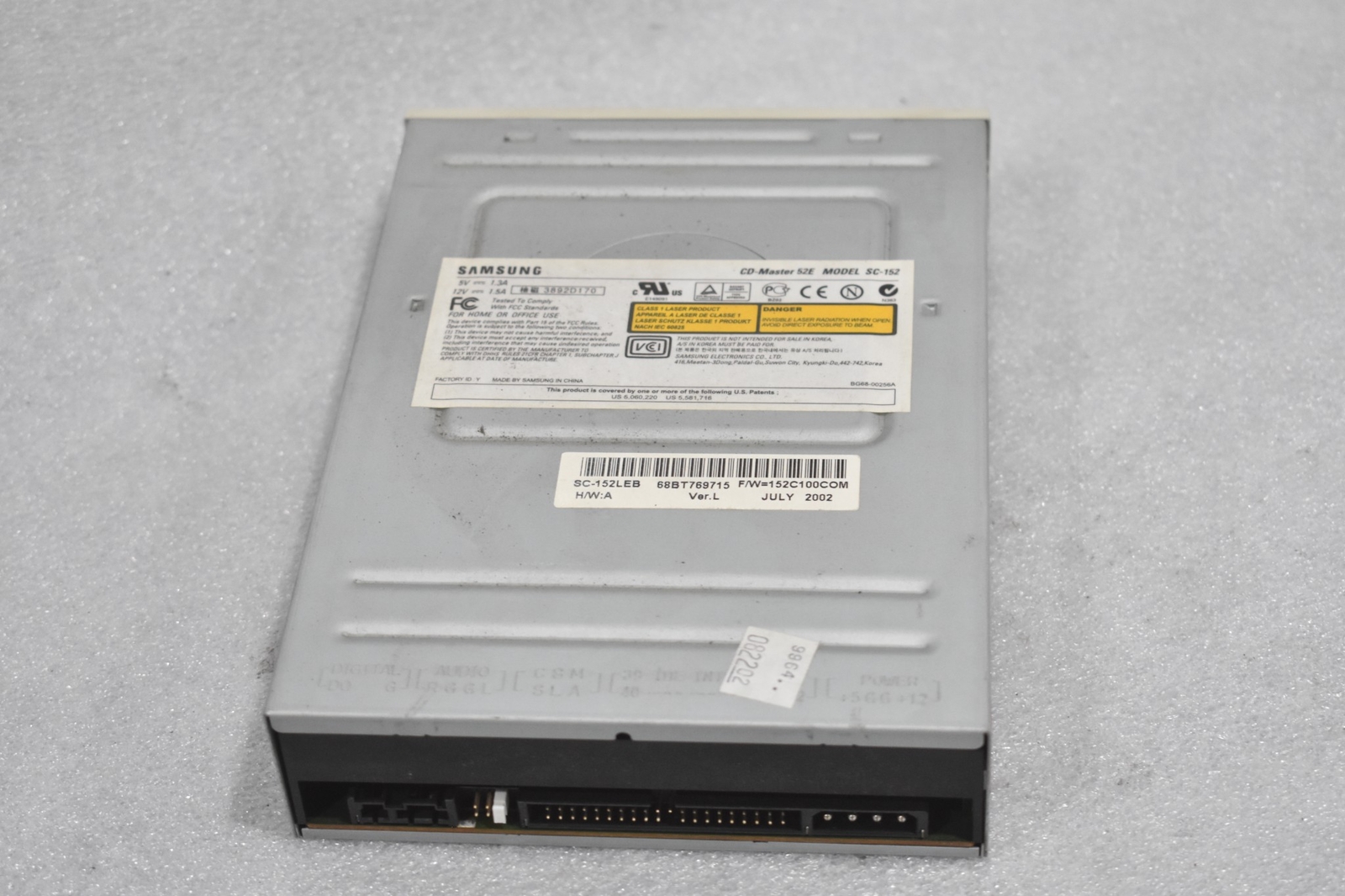 Samsung Sc-152 52x IDE CDROM CD Master 52e Black for sale online | eBay