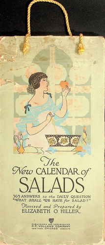 1920'S CALENDAR WITH A DIFFERENT SALAD A DAY ART DECO STYLE COVER- H6 ...