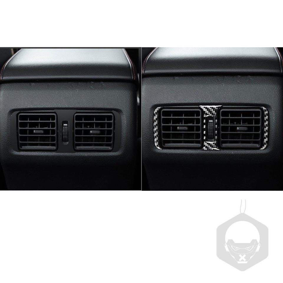 3Pcs Carbon Fiber Rear Air Vent Outlet Cover Trim For Toyota 4Runner ...