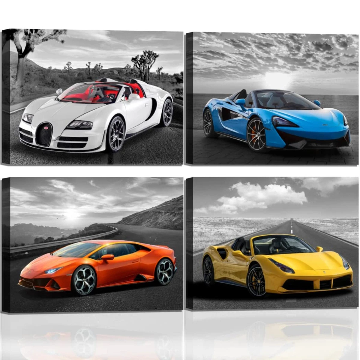 Framed Car Posters
