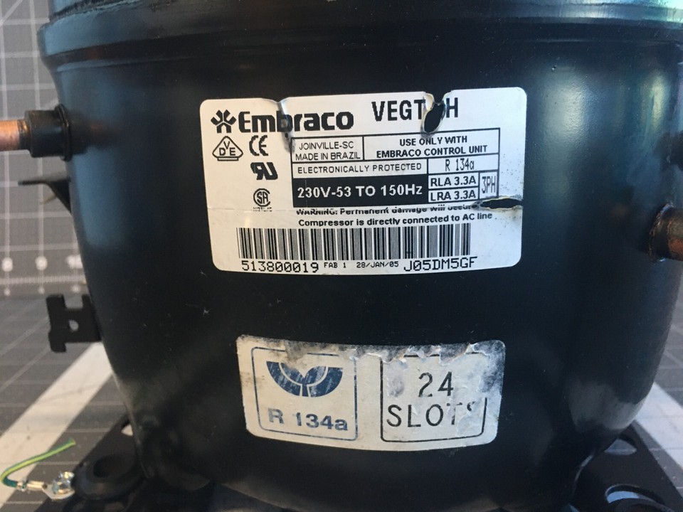 Whirlpool KitchenAid Dacor GE Refrigerator Compressor 513800019 VEGT 8H ...