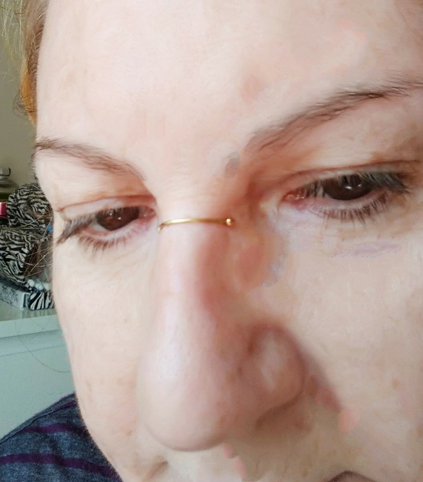 Nose Cuff Nose bridge cuff Novelty Jewelry Non piercing jewelry nose ...