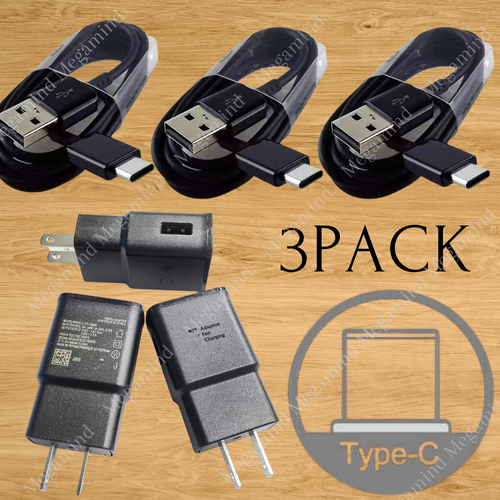 3X Fast Charging Block for Samsung Android USB Charger Plug Adapter USB ...