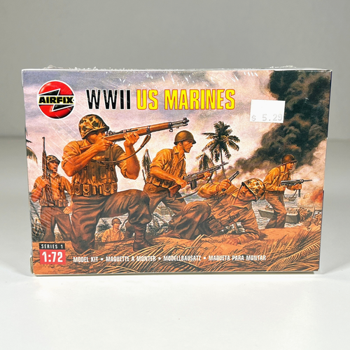 Vintage Airfix 1:72 WWII US Marines Infantry Model Kit Series 1 01716 ...