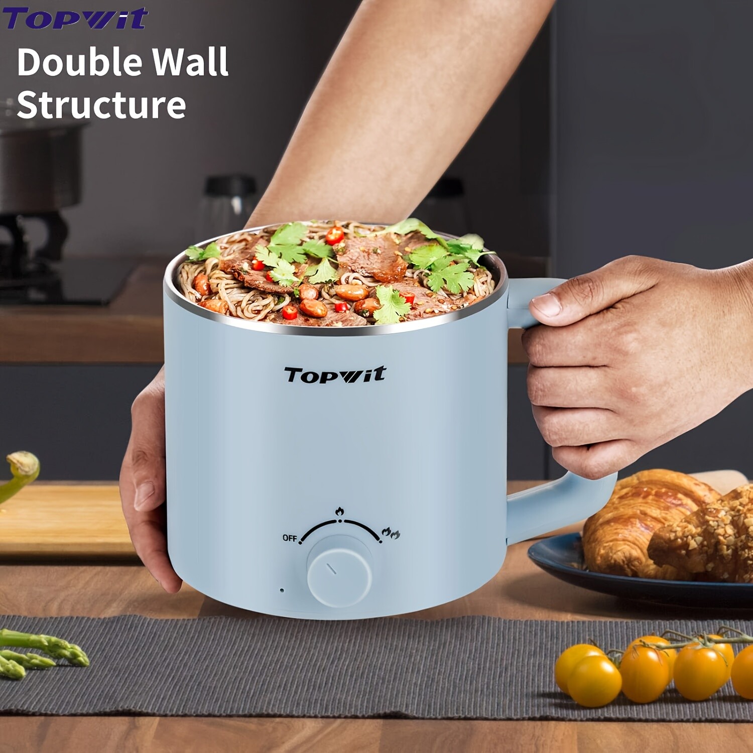 Topwit Hot Pot Electric Electric Pot 1 6l Ramen Cooker Multifunctional