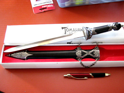 Tomahawk Brand Dagger Knife Stainless XL-0655 NVNM+ Sheath Collectible ...