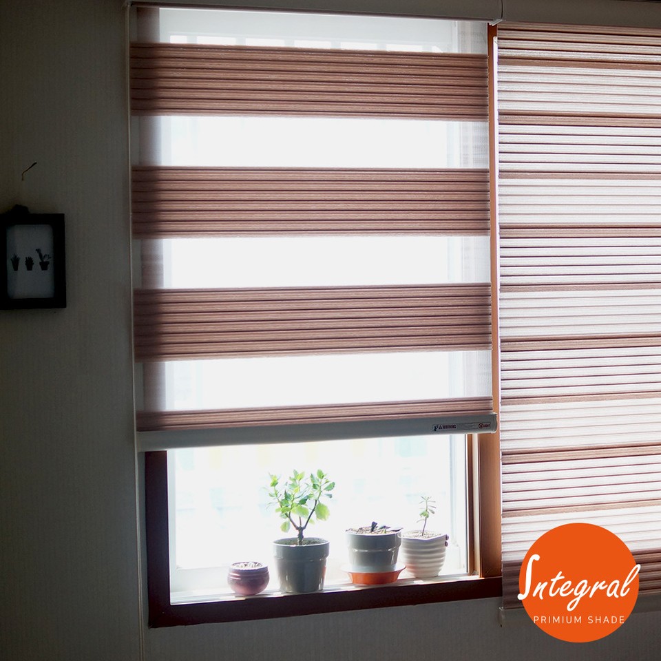 Window Blinds Stripe Light Filtering Shade Zebra Roller Anti UV Custom ...