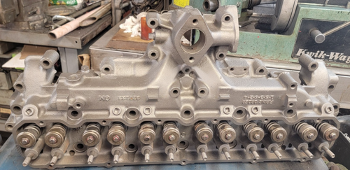 GM Chevy Chevrolet 250 1bl Integral Cylinder, Head Cast# 377133, 1973 ...