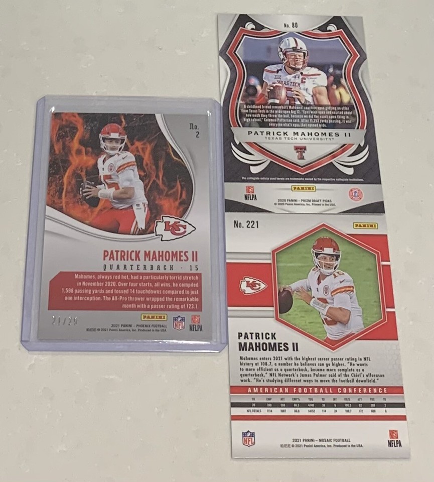 Patrick Mahomes Chiefs Heat Wave Teal Parallel /25- Crusade- Mosaic (3 ...